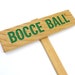 BOCCE BALL Game Sign, Wedding Marker, Party Sign, Outdoor Signage, Yard ...