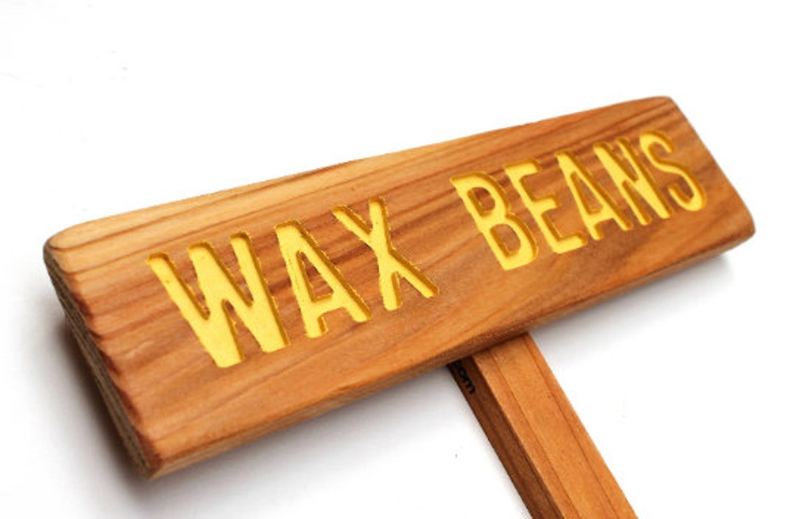 BEANS Sign Vegetable Marker Outdoor Sign Yard Art Veggie - Etsy