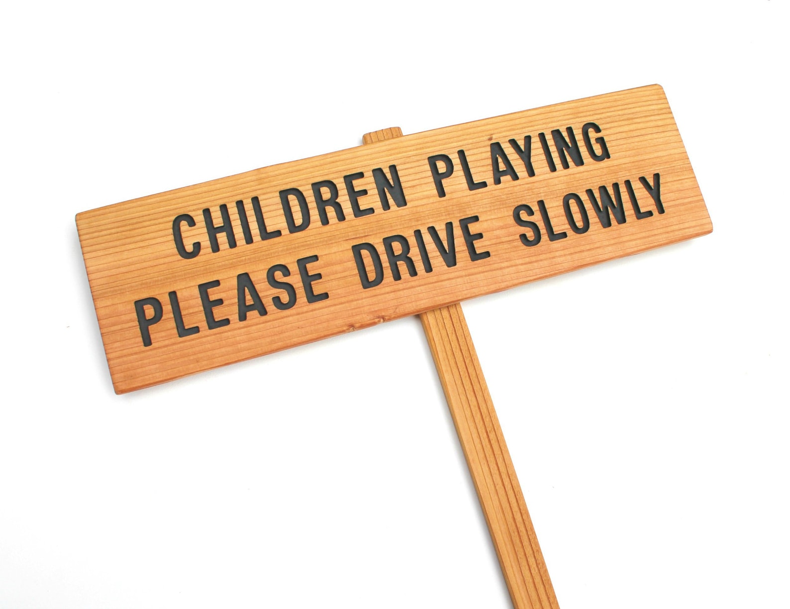 Children Playing Sign, Please Drive Slowly, Outdoor Marker, Yard Art ...