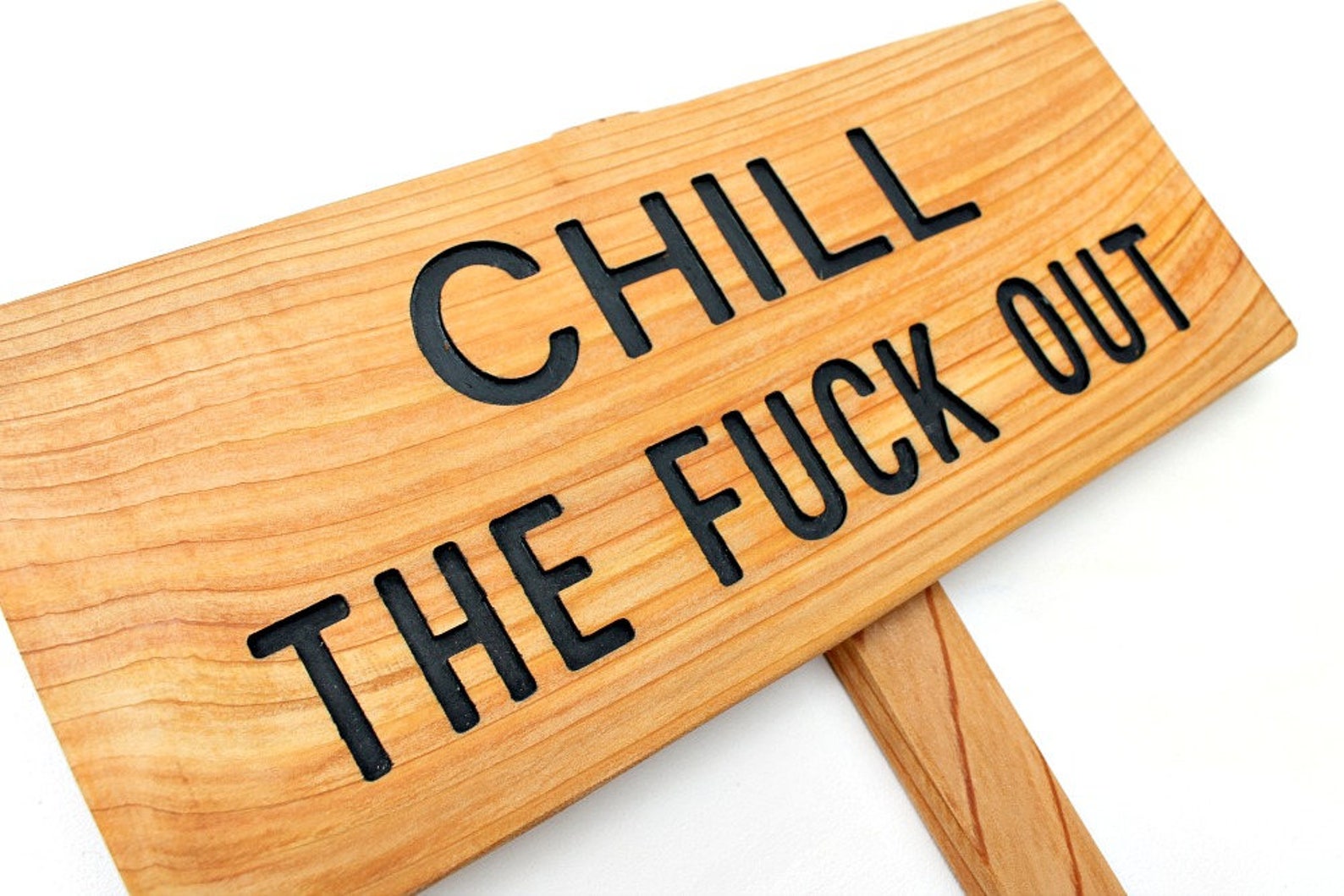 Chill the F*ck Out Sign, Chill Out Marker, Home Decor, Funny Sign, Gift ...