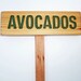 AVOCADOS Sign, Plant Signage, Tree Marker, Garden Sign, Outdoor Marker ...