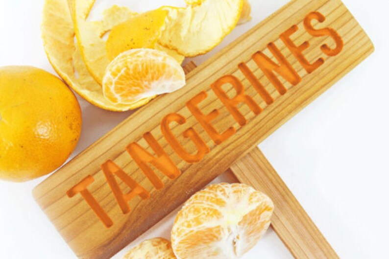 ORANGES Sign Tree Sign Citrus Sign Fruit Marker Outdoor - Etsy