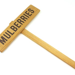 MULBERRIES Sign, Fruit Marker, Outdoor Sign, Yard Art, Hanging Fruit ...