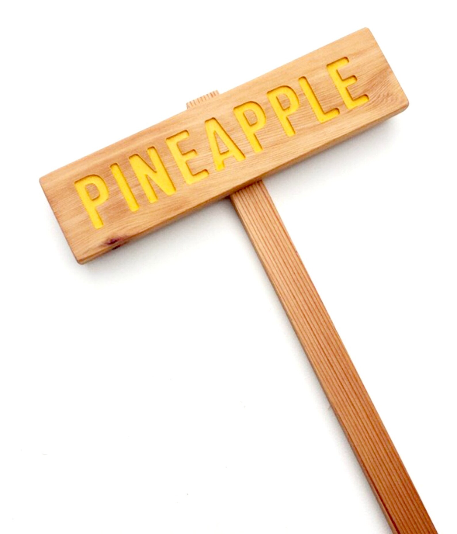 PINEAPPLE Sign, Yard Art, Outdoor Marker, Tropical Fruit, Fruit Signage ...