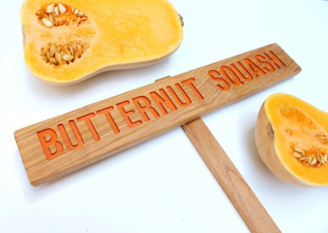 SQUASH Garden Sign, Plant Marker, Outdoor Sign, Yard Art, Garden ...