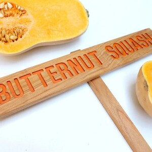 SQUASH Garden Sign, Plant Marker, Outdoor Sign, Yard Art, Garden ...