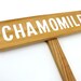 CHAMOMILE Sign, Flower Marker, Outdoor Sign, Herb Marker, Yard Art, Tea ...