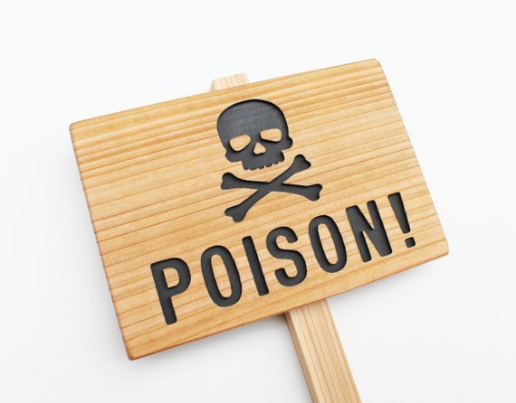 Poison Sign Warning Marker Outdoor Signage Yard Art - Etsy