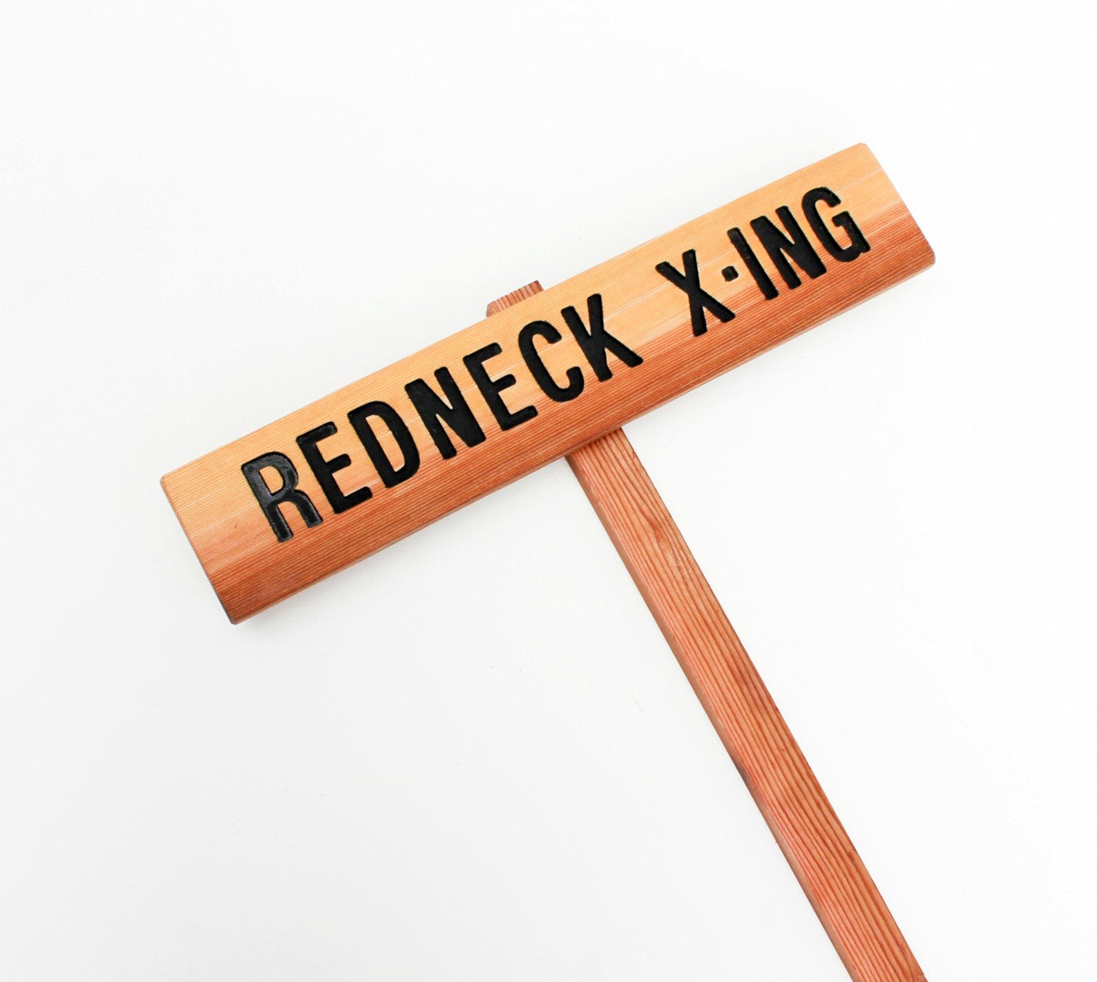 REDNECK X-ING Sign, Outdoor Sign, Yard Art, Funny Marker, Gag Gift, Fun ...