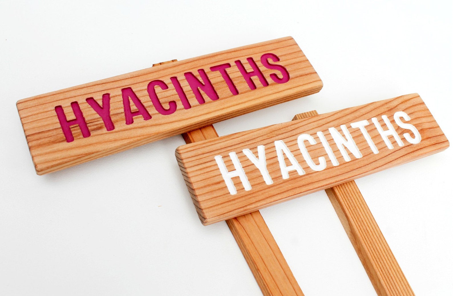 HYACINTHS Sign Outdoor Sign Yard Art Flower Marker Plant - Etsy