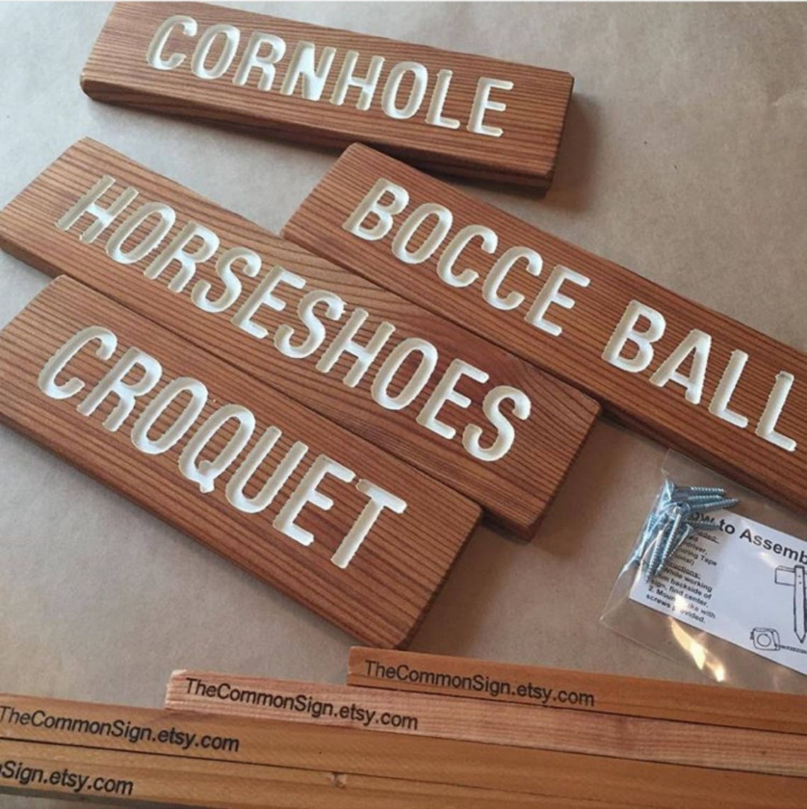 YARD GAME Signs Party Signs Wedding Game Signs Family - Etsy UK