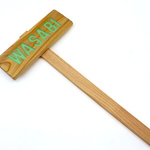 WASABI Sign, Outdoor Marker, Yard Art, Plant Label, Vegetable Sign ...