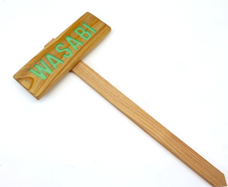 WASABI Sign Outdoor Marker Yard Art Plant Label Vegetable - Etsy