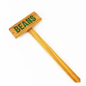 BEANS Sign, Vegetable Marker, Outdoor Sign, Yard Art, Veggie Sign ...