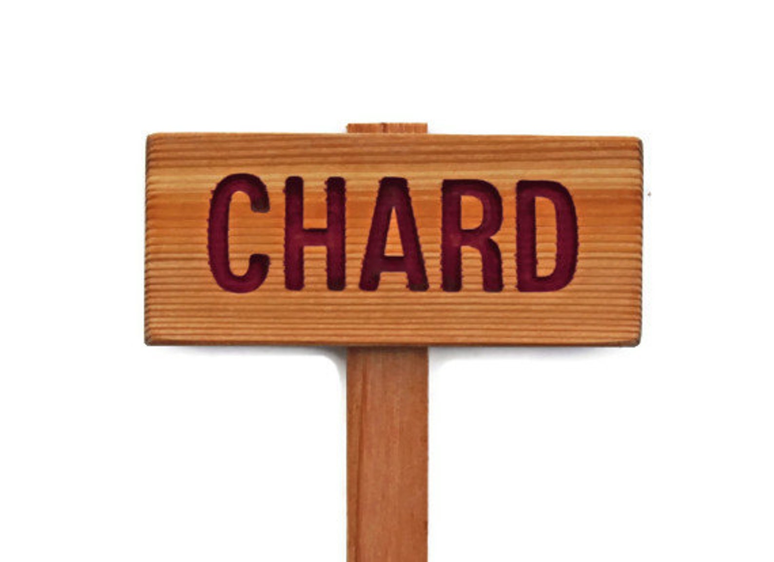 CHARD Garden Sign Painted & Oil Sealed Cedar Wood: Hand - Etsy