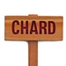 CHARD Garden Sign, Painted & Oil Sealed Cedar Wood: Hand Routed, Garden ...