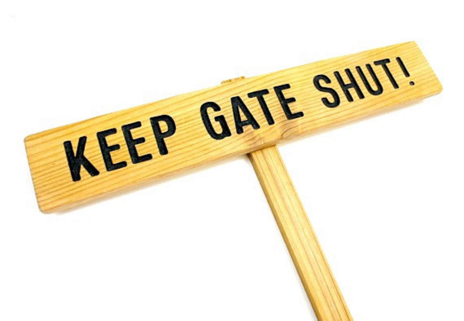 KEEP GATE SHUT!, Gate Marker, Yard Signage, Outdoor Sign, Warning Sign ...