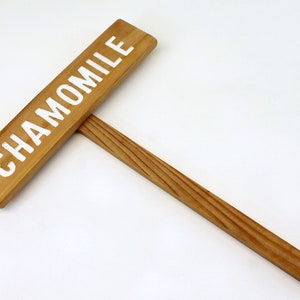 CHAMOMILE Sign, Flower Marker, Outdoor Sign, Herb Marker, Yard Art, Tea ...