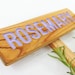ROSEMARY Garden Sign, Painted & Sealed Cedar Wood: Hand Routed, Herb ...