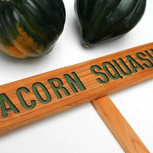 SQUASH Garden Sign, Plant Marker, Outdoor Sign, Yard Art, Garden ...