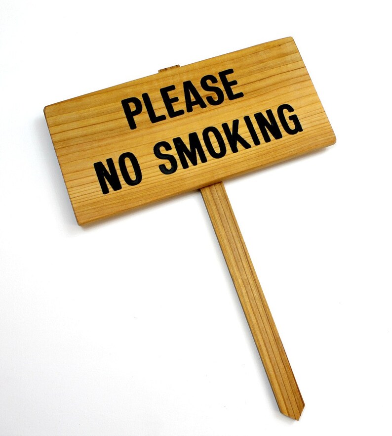 PLEASE NO SMOKING, Outdoor No Smoking Sign, No Smoking, Polite Signage ...