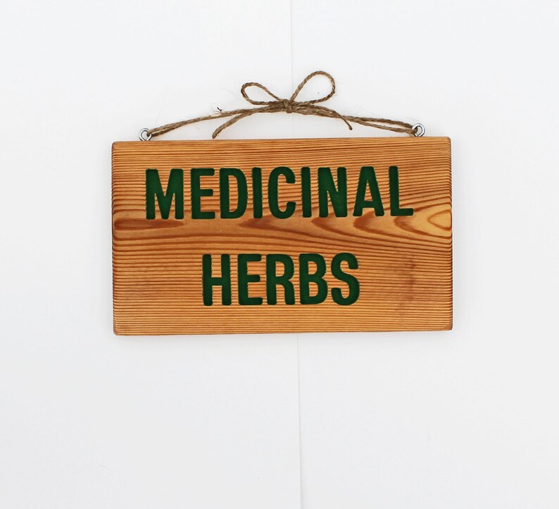 MEDICINAL HERBS Sign Grow Room Sign Marijuana Marker - Etsy