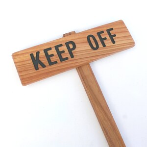 Keep off Sign, Outdoor Marker, Yard Art, Caution Sign, Warning Signage ...
