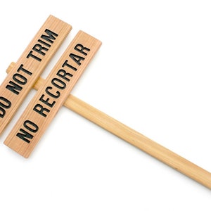 SPANISH Do Not Trim Sign, HOA Marker, Warning Sign, Outdoor Marker ...