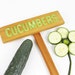 CUCUMBERS Garden Sign Painted & Oil Sealed Cedar Wood: Hand - Etsy