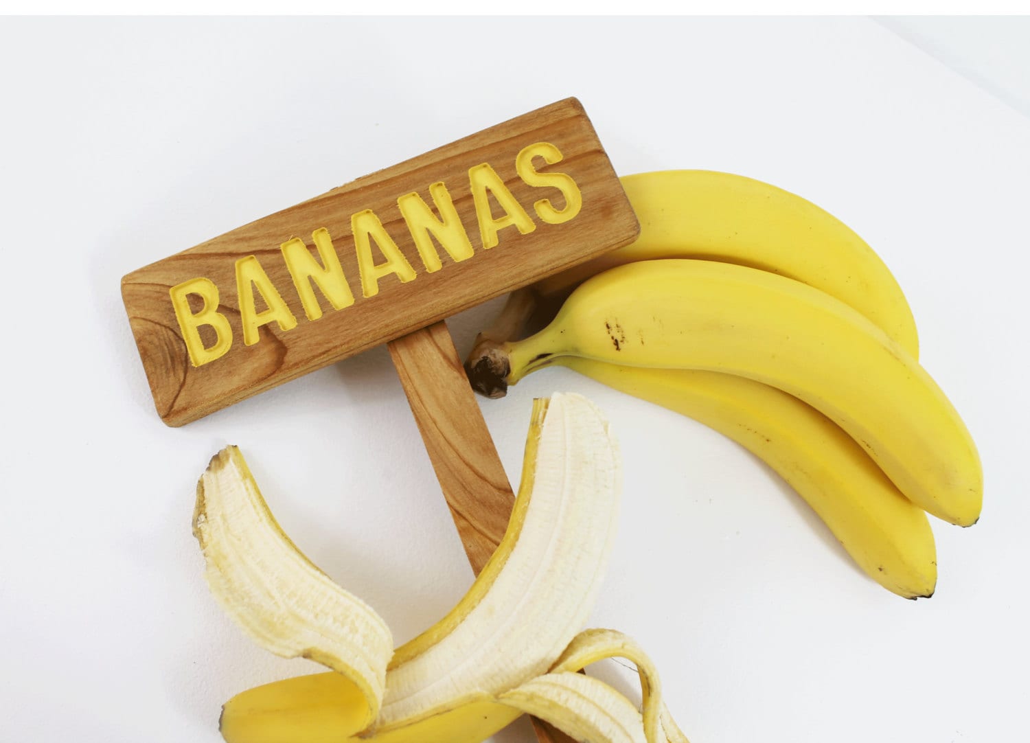 BANANAS TREE MARKER, Fruit Tree Sign, Tropical Fruit Tree Sign, Wooden ...
