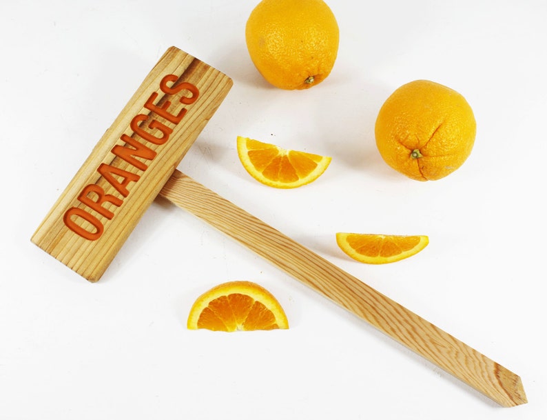 ORANGES Sign, Tree Sign, Citrus Sign, Fruit Marker, Outdoor Sign, Yard ...