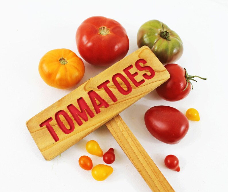 Tomatoes Sign Garden Marker Outdoor Sign Yard Art | Etsy