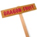 DRAGON FRUIT Sign, Yard Art, Outdoor Marker, Pitahaya Sign, Fruit ...