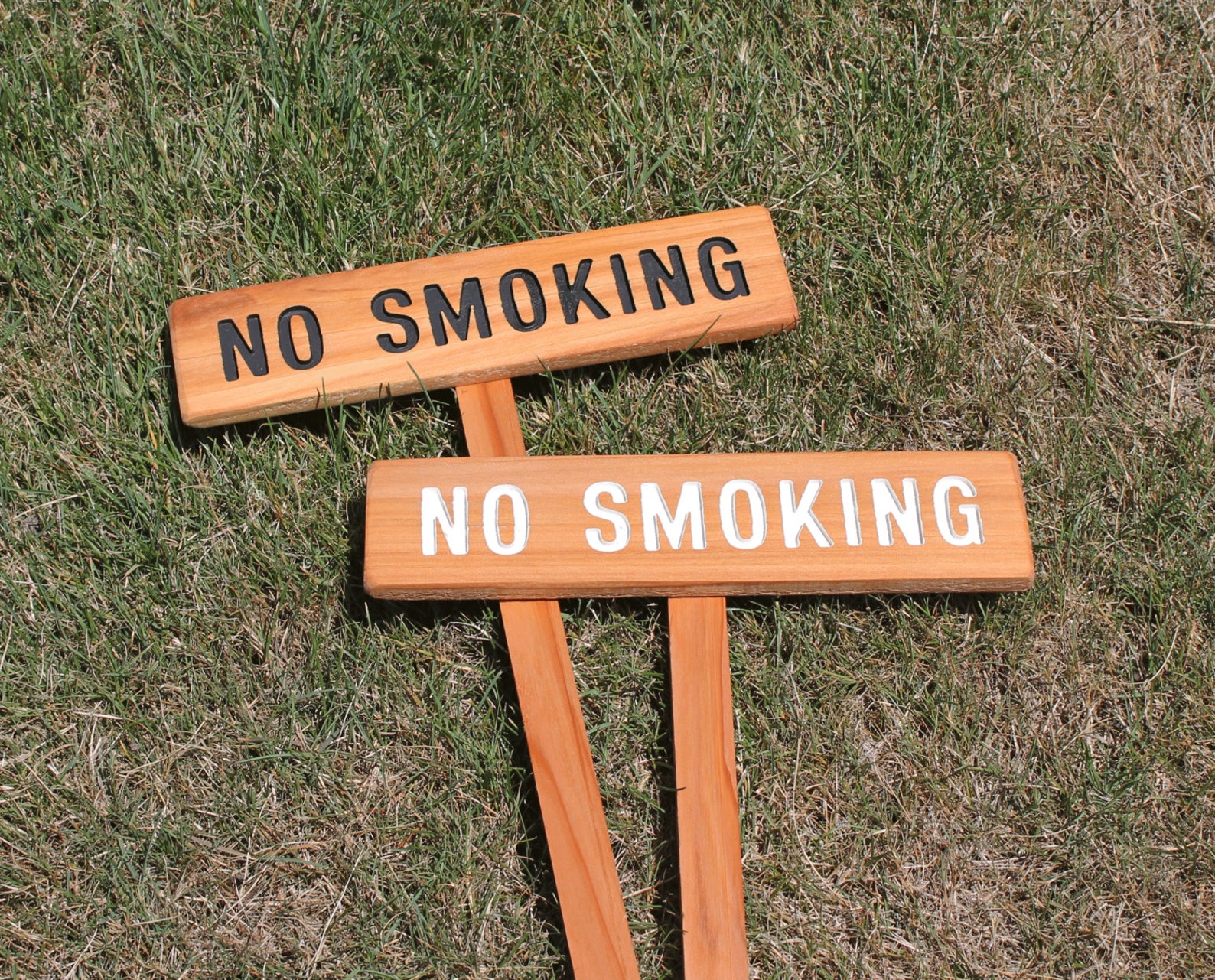 No Smoking Sign Outdoor Marker Yard Art Warning Marker | Etsy