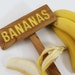 BANANAS TREE MARKER, Fruit Tree Sign, Tropical Fruit Tree Sign, Wooden ...