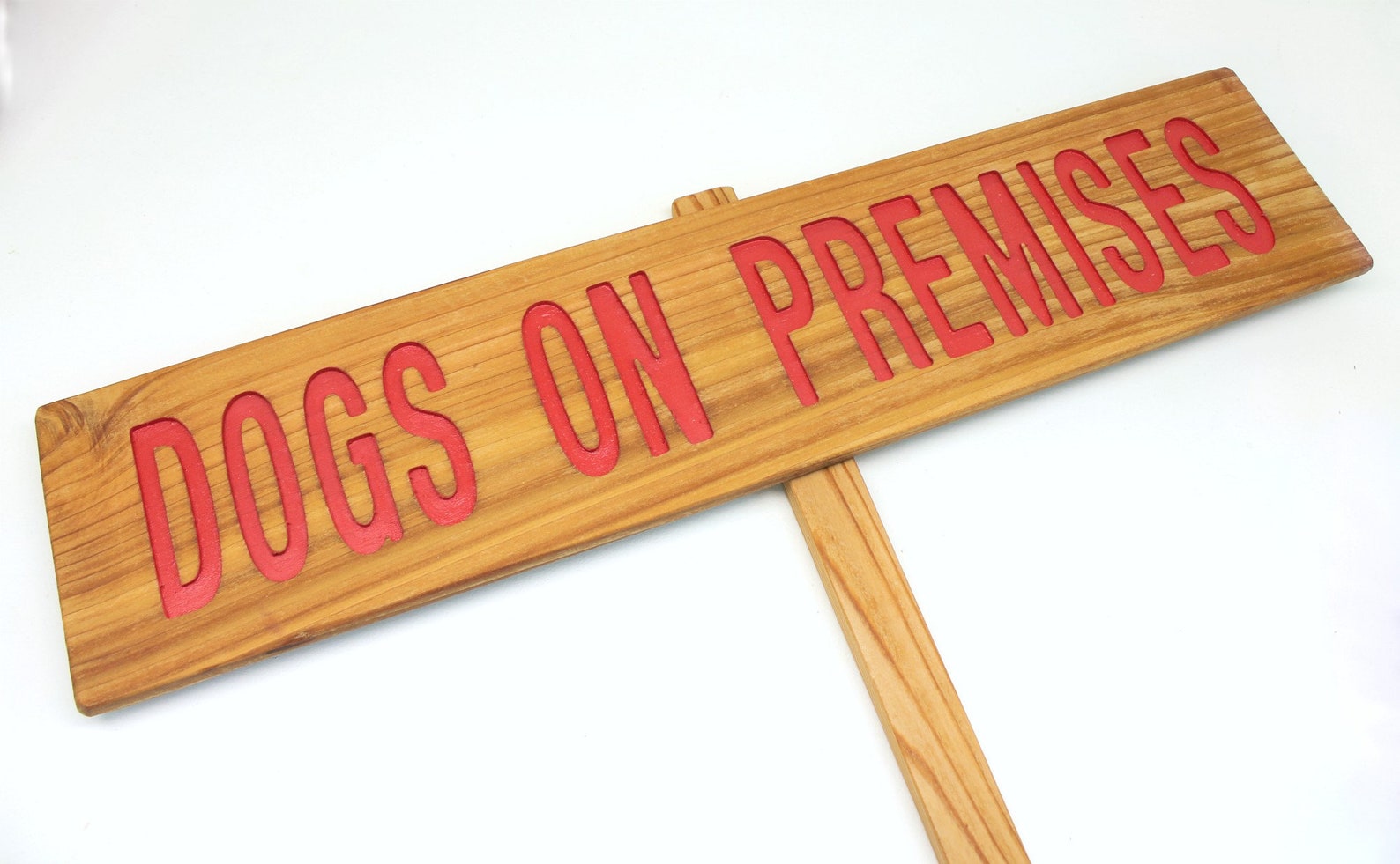 DOGS ON PREMISES Sign, Guard Dog Marker, Warning Sign, Driveway Marker ...