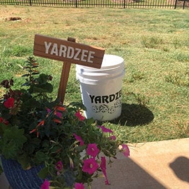 YARD GAME Signs, Party Signs, Wedding Game Signs, Family Reunion, BBQ ...