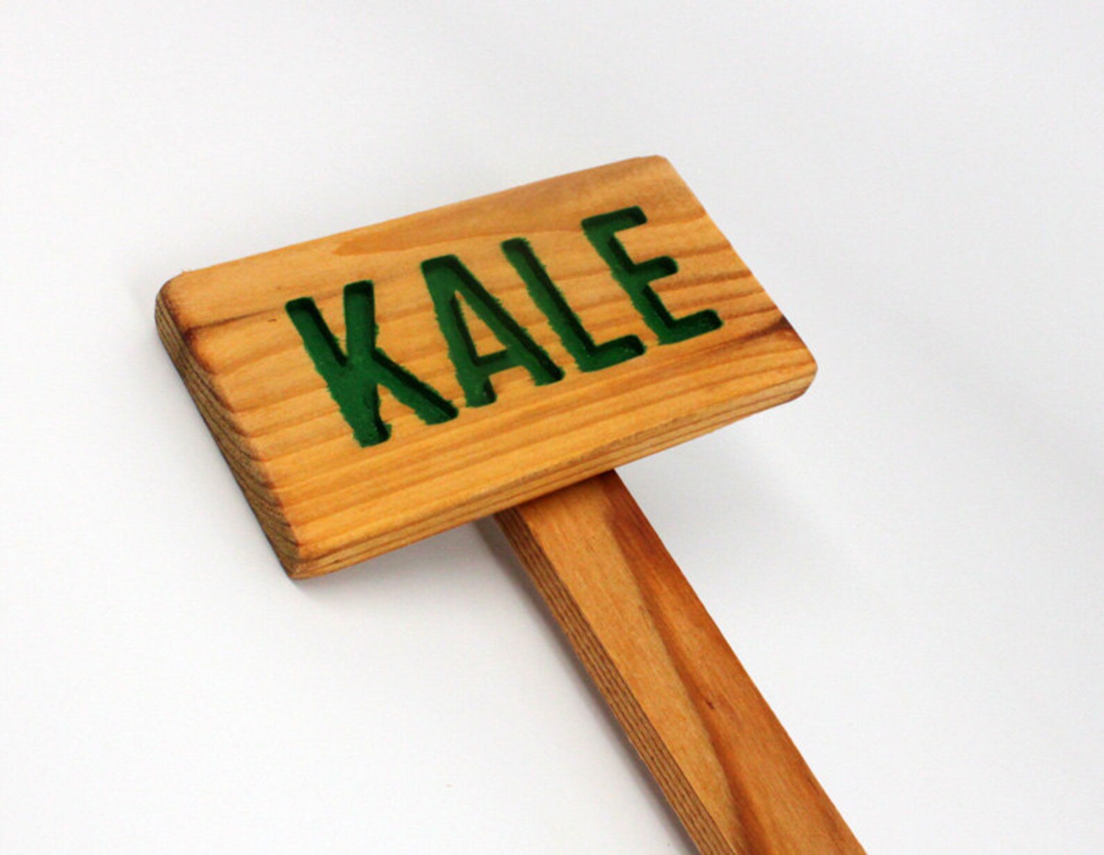 KALE Garden Sign Painted & Oil Sealed Cedar Wood: Hand - Etsy
