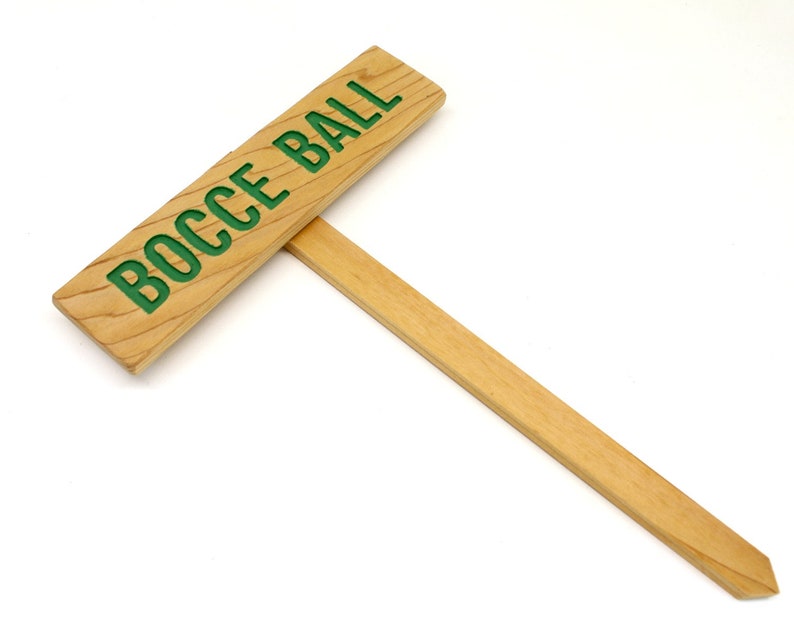 BOCCE BALL Game Sign Wedding Marker Party Sign Outdoor - Etsy