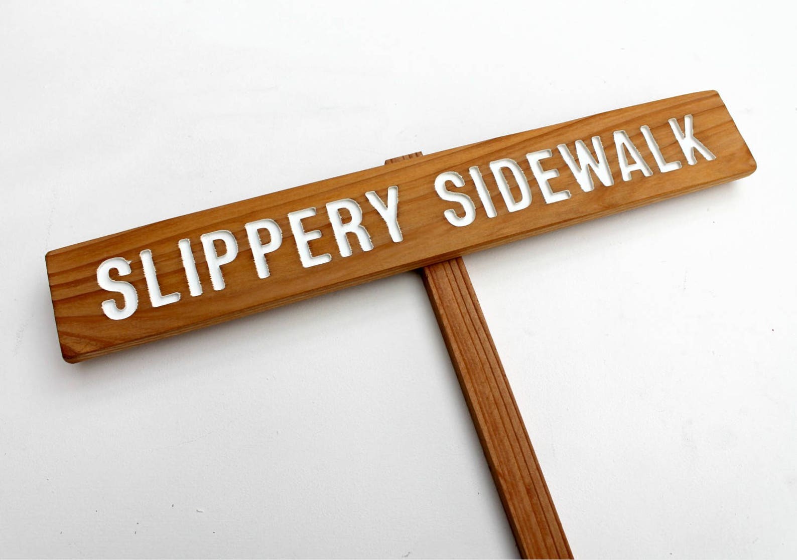 SLIPPERY SIDEWALK Sign Warning Marker Walkway Signage - Etsy