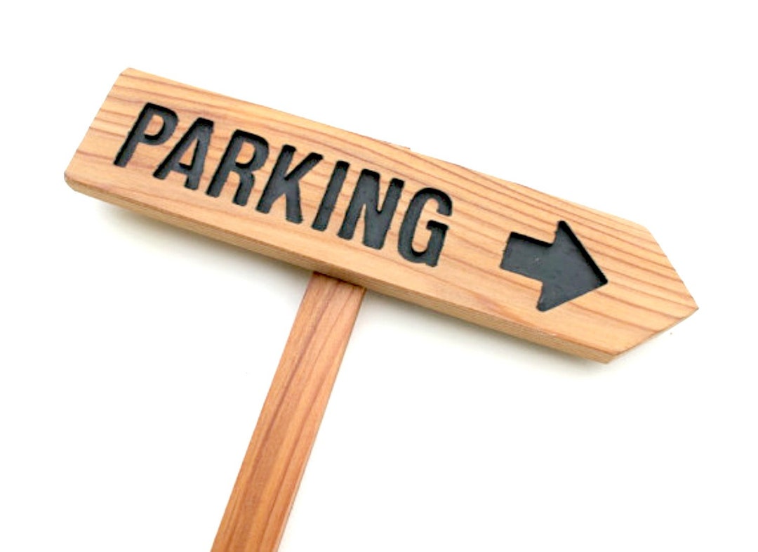 PARKING DIRECTION Sign, Outdoor Event Signs, Parking Sign, Wedding ...
