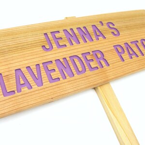 Lavender Patch Sign, Your Name Here, Yard Art, Outdoor Marker, Custom ...
