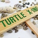 TURTLE X-ING Caution Sign, TORTOISE Yard Sign, Hand Routed Green Sign ...