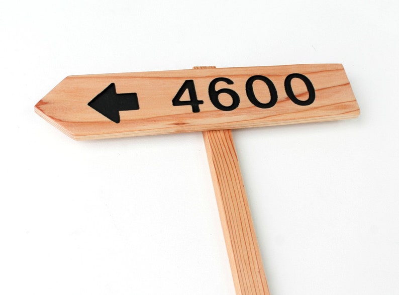 Pointed Address Sign Outdoor Marker Yard Art Personalized - Etsy