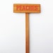 PEACHES Sign, Outdoor Sign, Yard Art, Garden Marker, Fruit Tree Sign ...