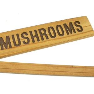 MUSHROOMS Sign, Outdoor Marker, Yard Art, Fungus Signage, Veggie Marker ...