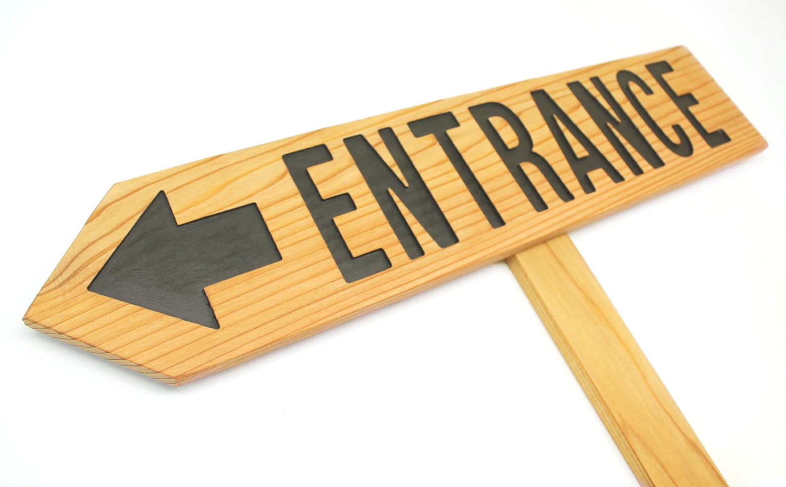 ENTRADA Señal direccional, Señal exterior, Arte de patio, Señal ...