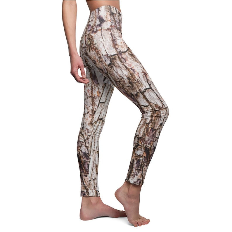 Buy Women's Casual Leggings -tree Bark Woodland Skinny Pants for Nature ...