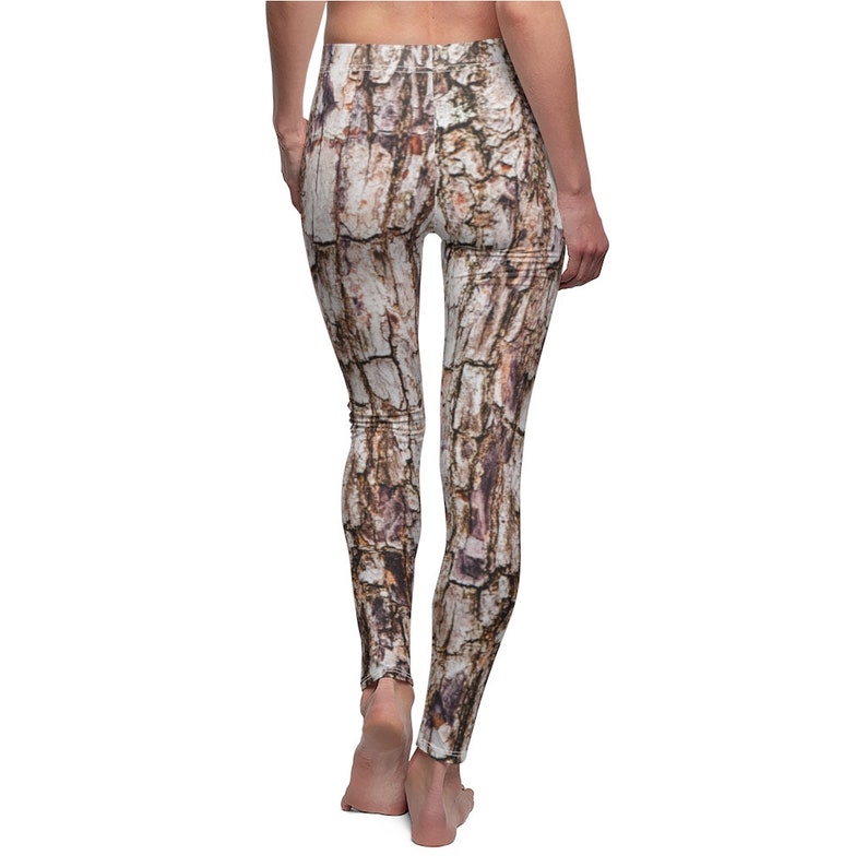 Buy Women's Casual Leggings tree Bark Woodland Skinny Pants Online in ...