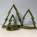 Wooden Christmas Tree Trio - Etsy